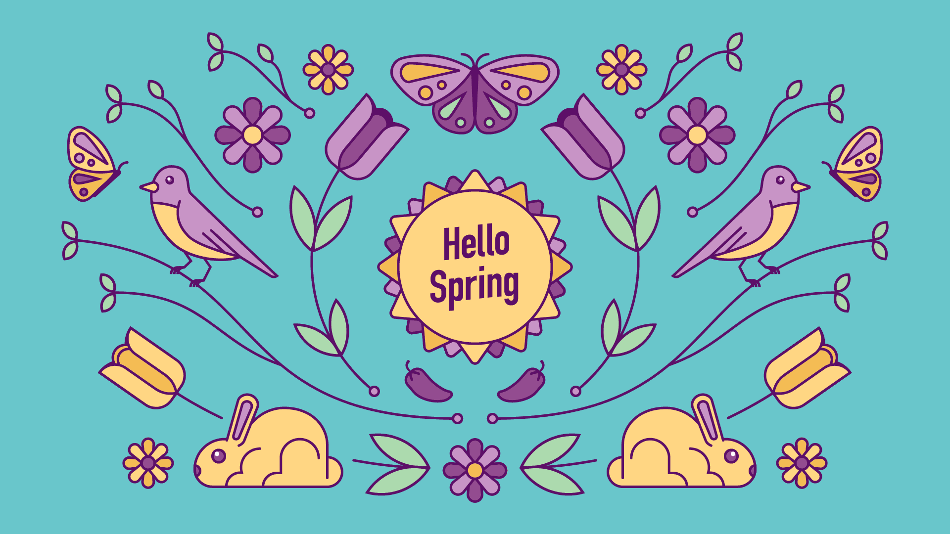Hello Spring Wallpapers ⋆ Eleven Peppers Studios